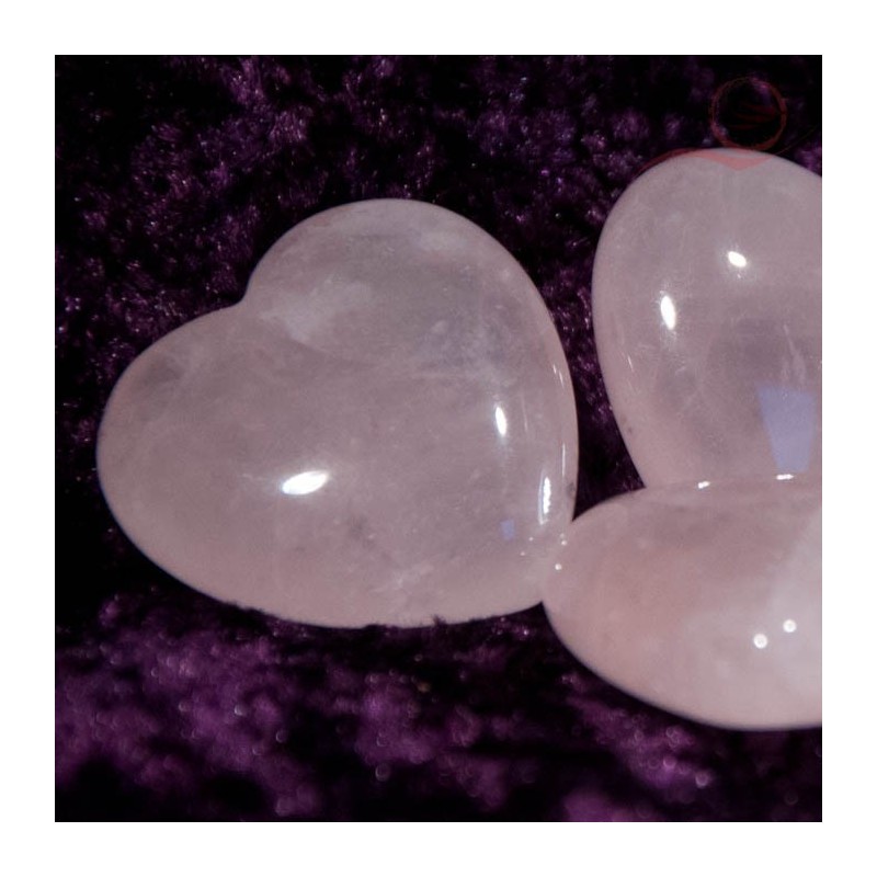 Pink quartz heart