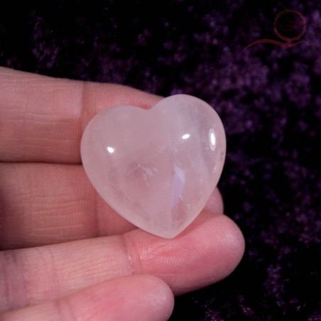 Pink quartz heart