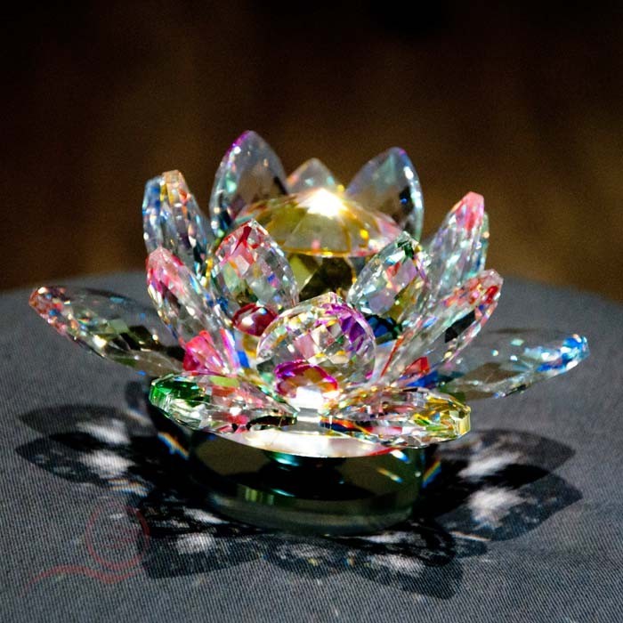 crystal lotus flower